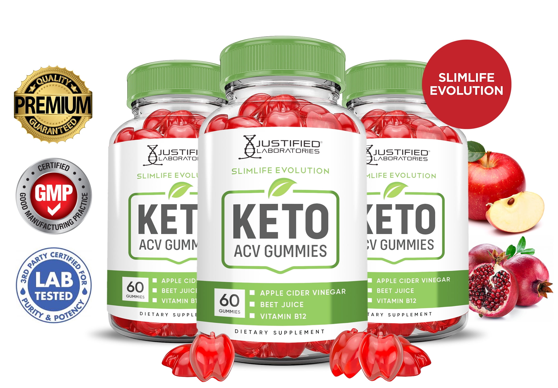 3 Pack Slimlife Evolution Keto Acv Slim Life Gummies 1000mg Dietary