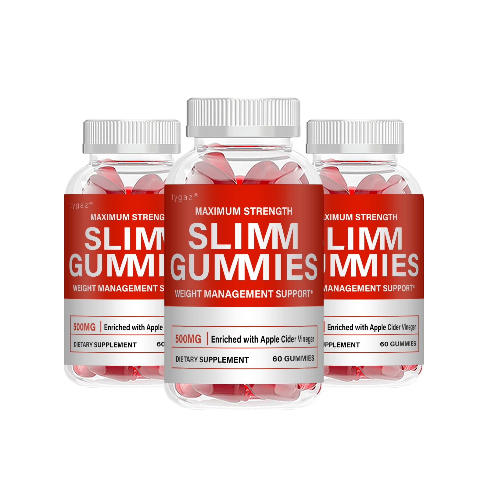 (3 Pack) Slimm Gummies - Slimm Apple Cider Vinegar Gummies - Walmart.com