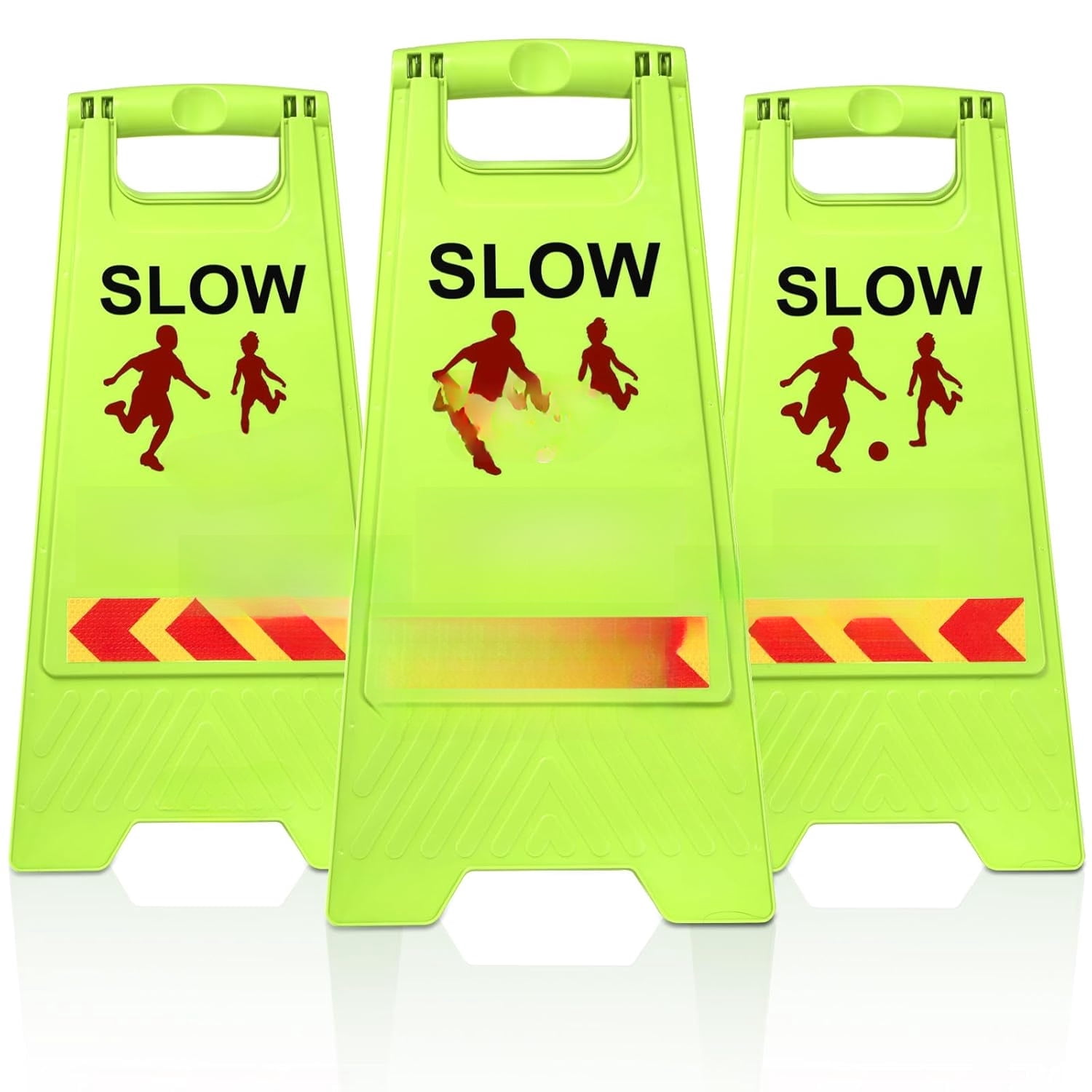 3 Pack Slow Kids at Play Sign, Children Playing Sign for Street with ...