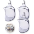 3 Pack Small Hanging Laundry Bag, Foldable Mini Mesh Laundry Hamper ...