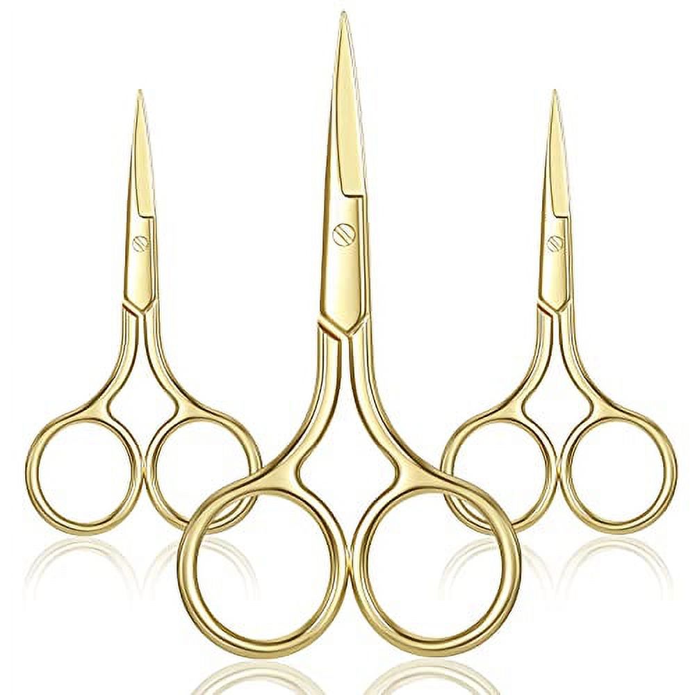 3 Pack Small Nose Scissors Facial Hair Scissors Mini Beauty Scissors ...