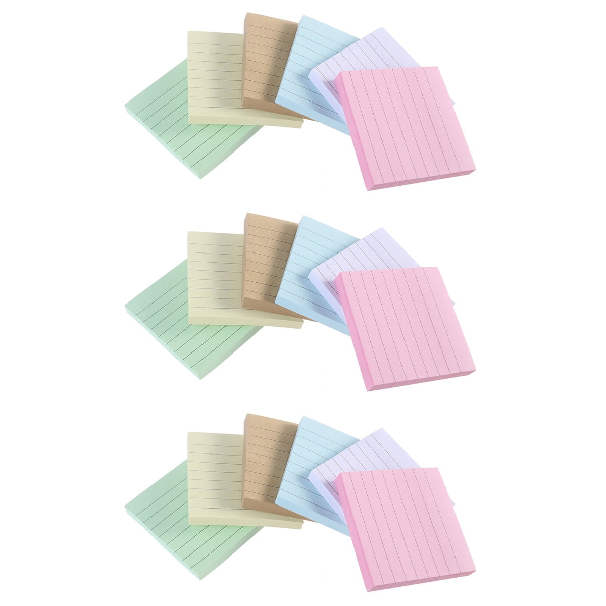 3 Pack Small Ruled Notepad List Highlighter Portable Notepad 6pcs ...