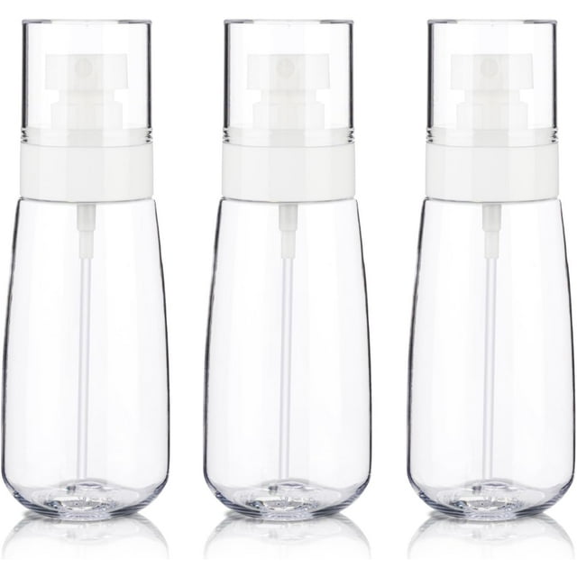 3 Pack Small Spray Bottles - 3.4oz Clear Travel Bottles - Refillable ...