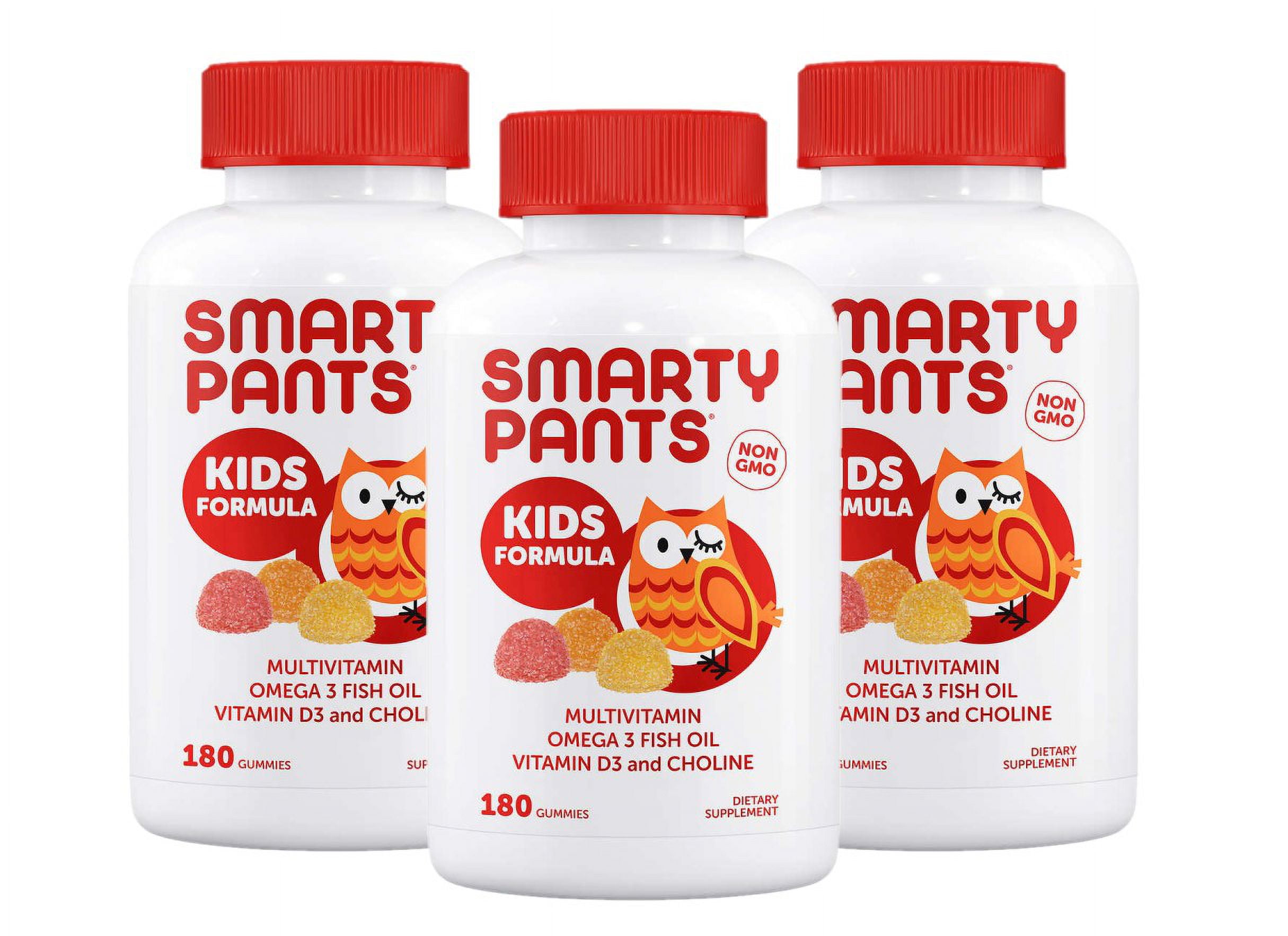 3 Pack | SmartyPants Kids Formula Multivitamin, 180 Gummies - Walmart.com