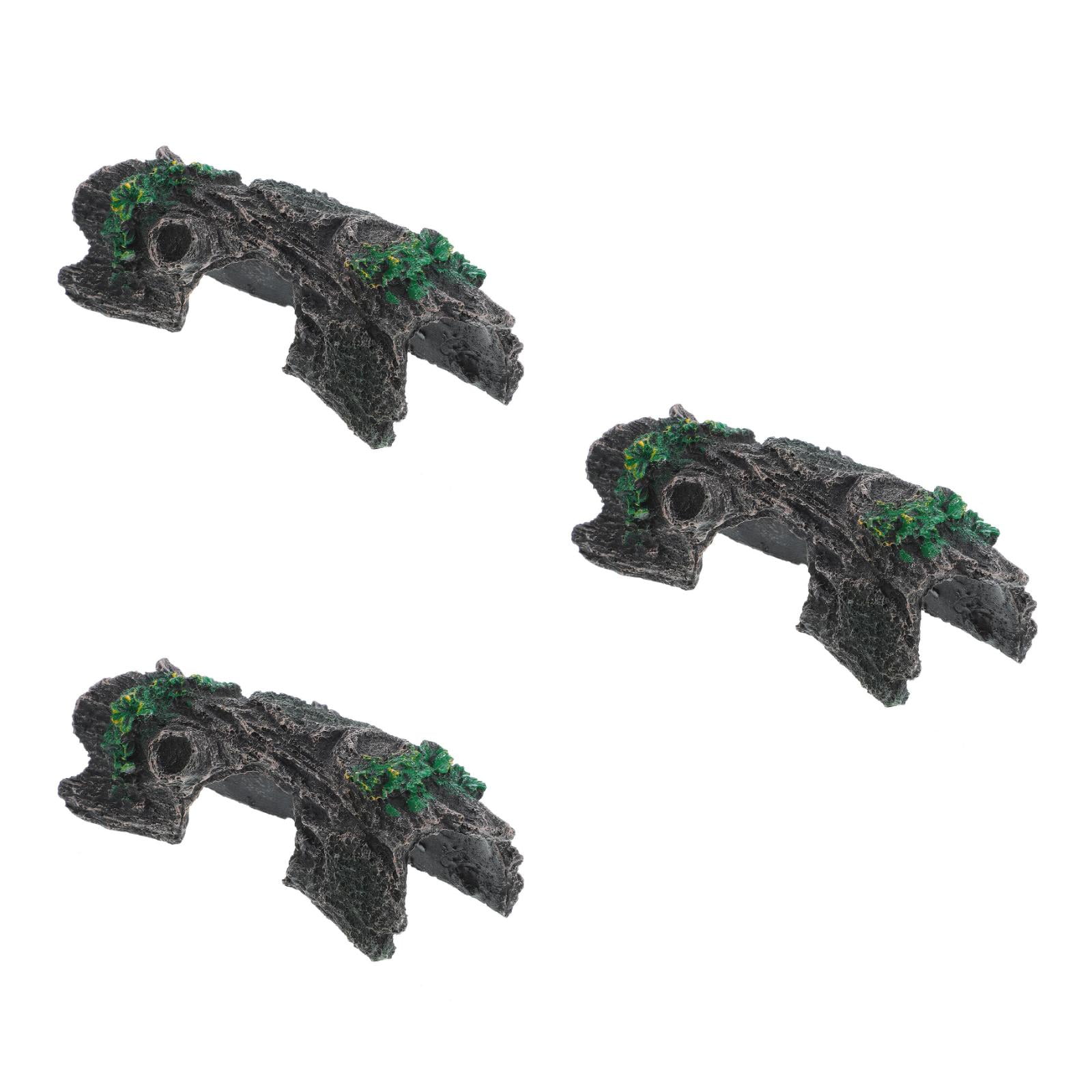 3 Pack Snake Hiding Hole Reptile Hide Tree Platform Leopard Gecko ...