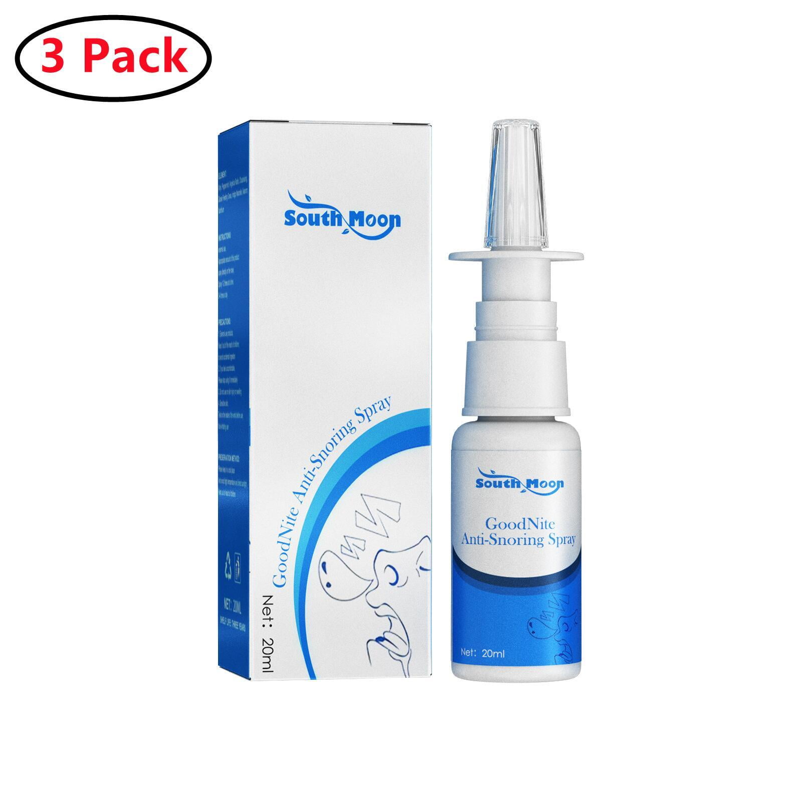3 Pack Snoring Nasal Spray-Fast Snore Stopper Drops for Sleep,Natural ...