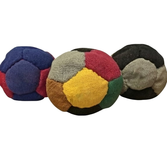 3 Pack Soccer Hackys Footbag Sacks ,Handmade Crochet Soft Plush ...