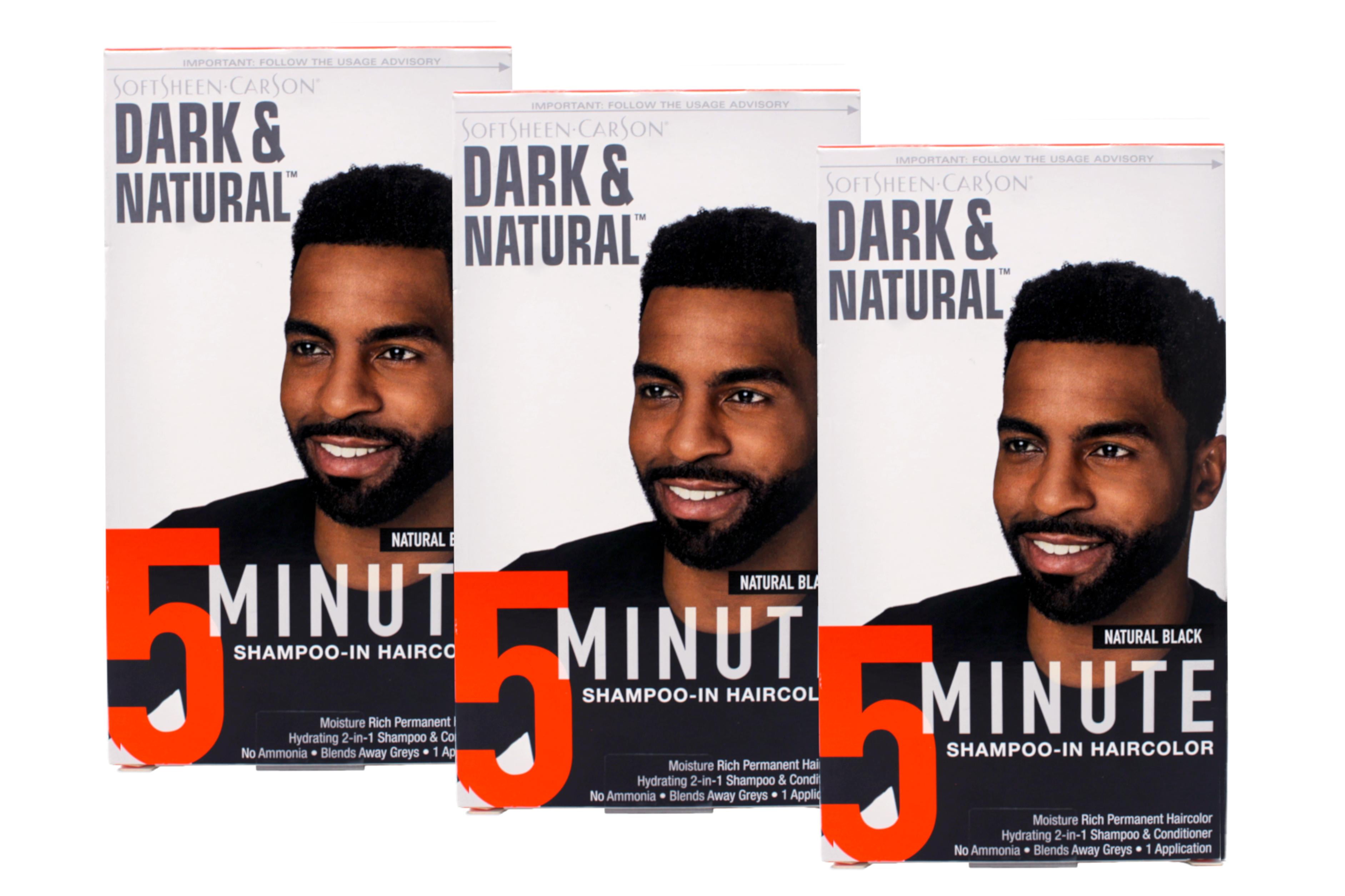 3 Pack - SoftSheen-Carson Dark & Natural Hair Color for Men 5 Minutes ...