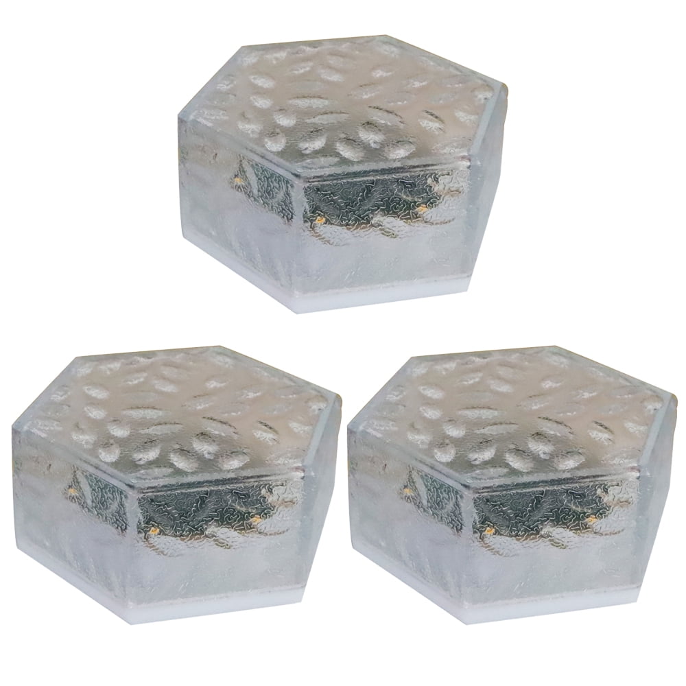 3 Pack Solar Outdoor Ice Cube Lights, Outdoor Garden Decor, For Patio ...