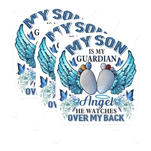 (3 Pack) My Son Guardian Angel Decals - Memorial Decals - Remembrance ...