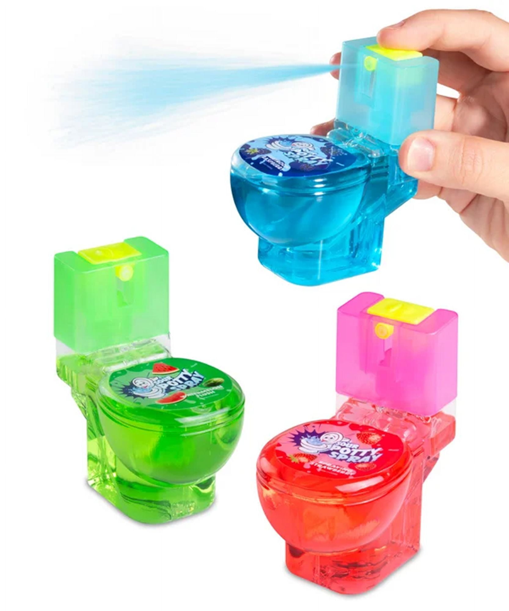 3 Pack Sour Potty Spray Candy- Enjoy sour candy from the toilet ...