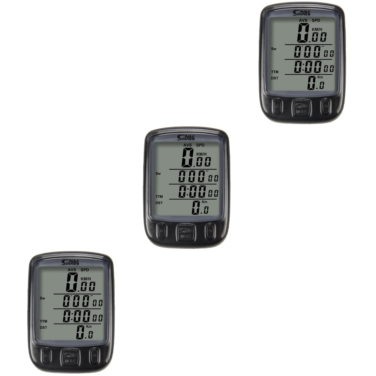 3 Pack Speedometer Waterproof Bike Computer Tracker Fitness - Walmart.com