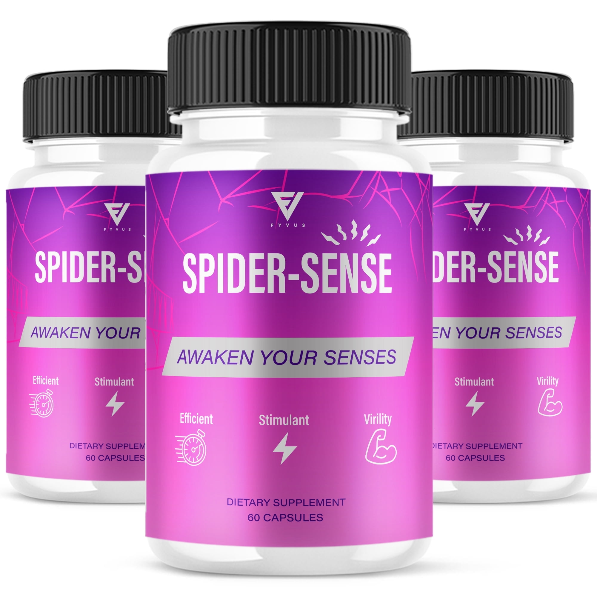 (3 Pack) Spider Sense Pills SpiderSense Supplement Max Strength (180 ...