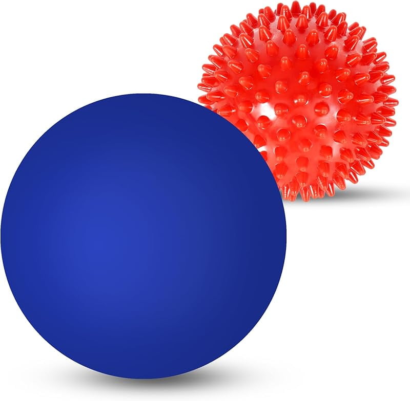 3 Pack Spiky Hard Massage Balls, Massager Rollers for Plantar Fasciitis ...