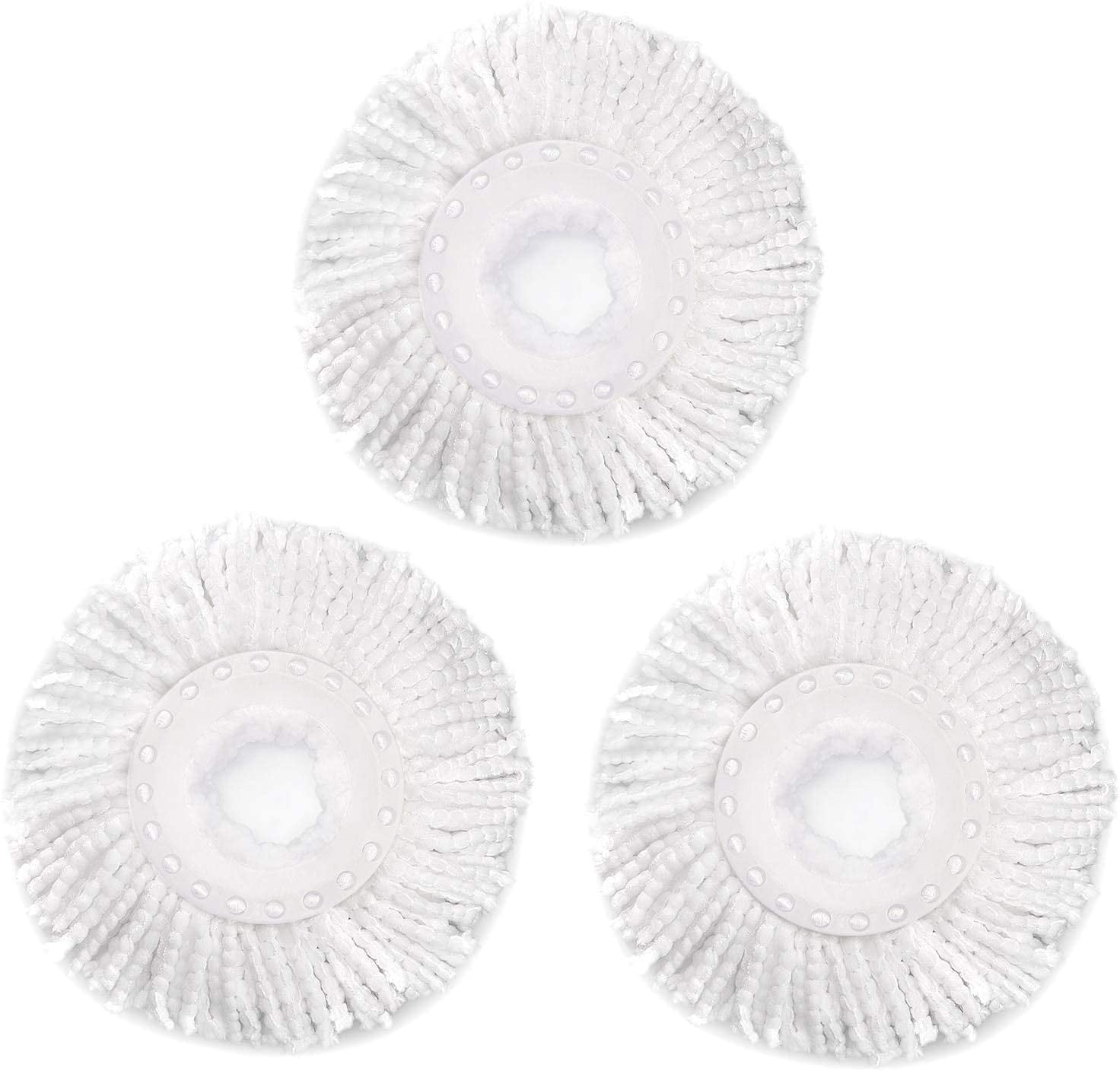 "Bonison 3 Pack Microfiber Spin Mop Replacement Heads, 360° Mop Refills ...