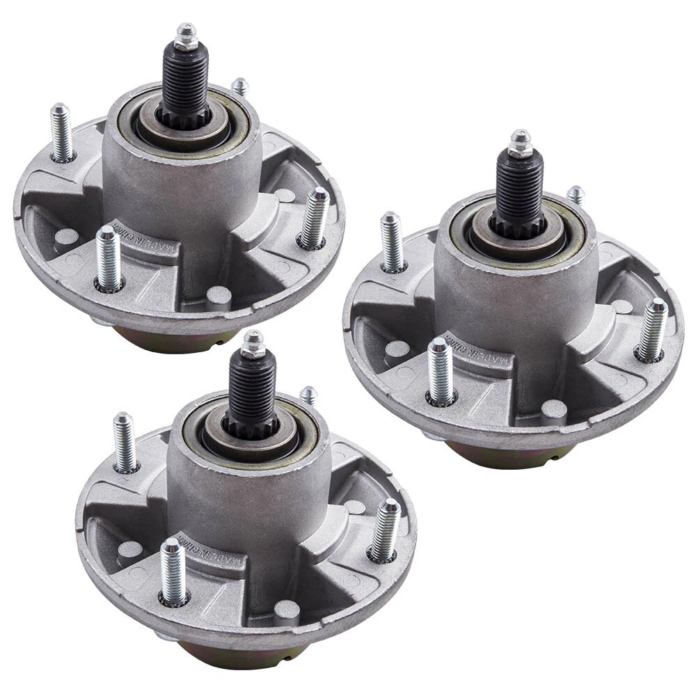 3 Pack Spindle Assembly for John Deere 48" 54" 60" 72" Deck AM135349 ...