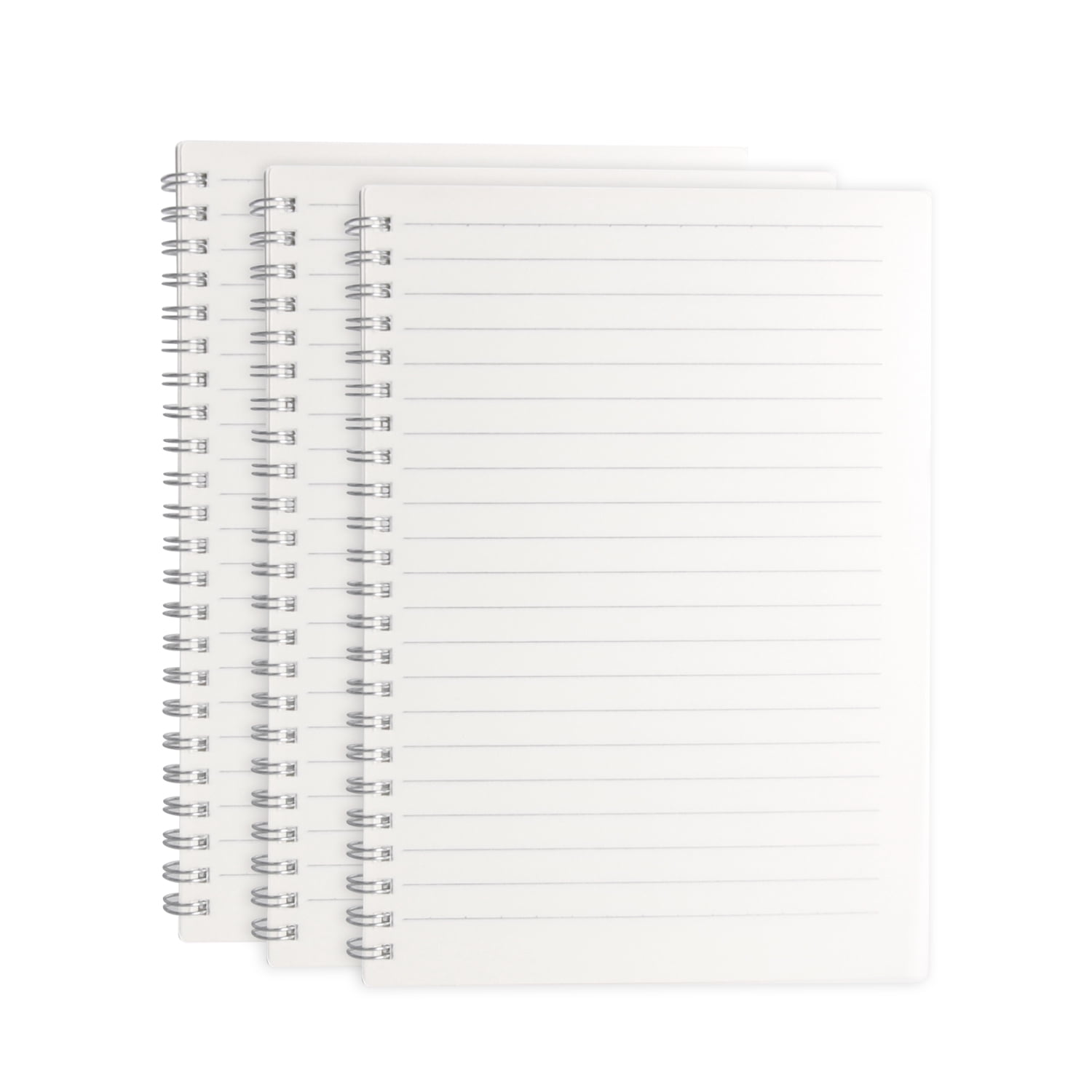3-Pack Spiral Notebooks, 5.7x7.9 Inch, 80 Pages Heavyweight Paper with ...