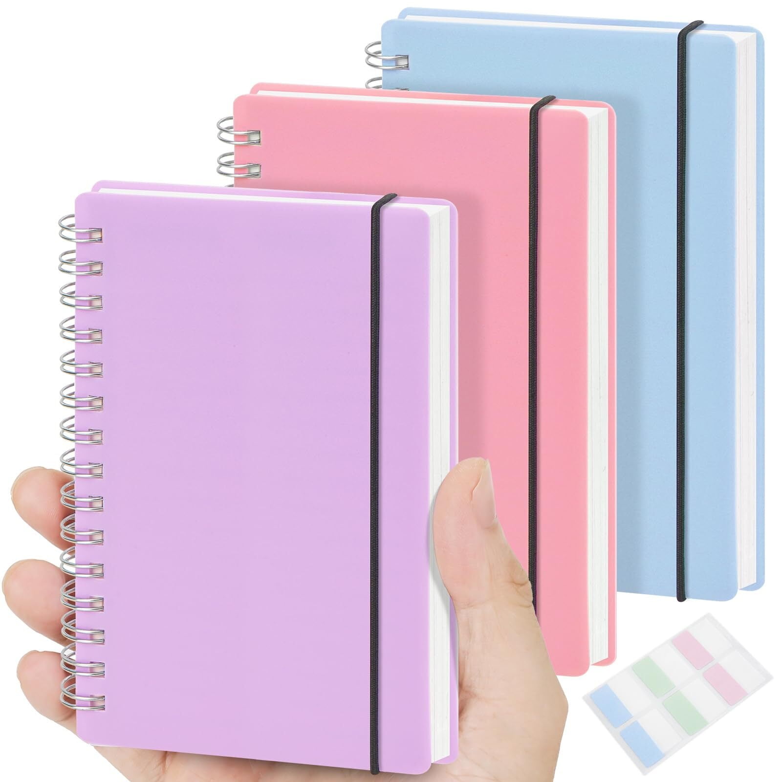 3 Pack Spiral Notebooks, Large Notebook College Ruled 8.5" x 11" 100GSM ...