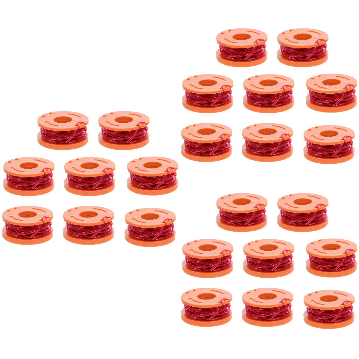 3 Pack Spool Cordless Lawn Trimmer Wire Blade Lawnmower Orange ...