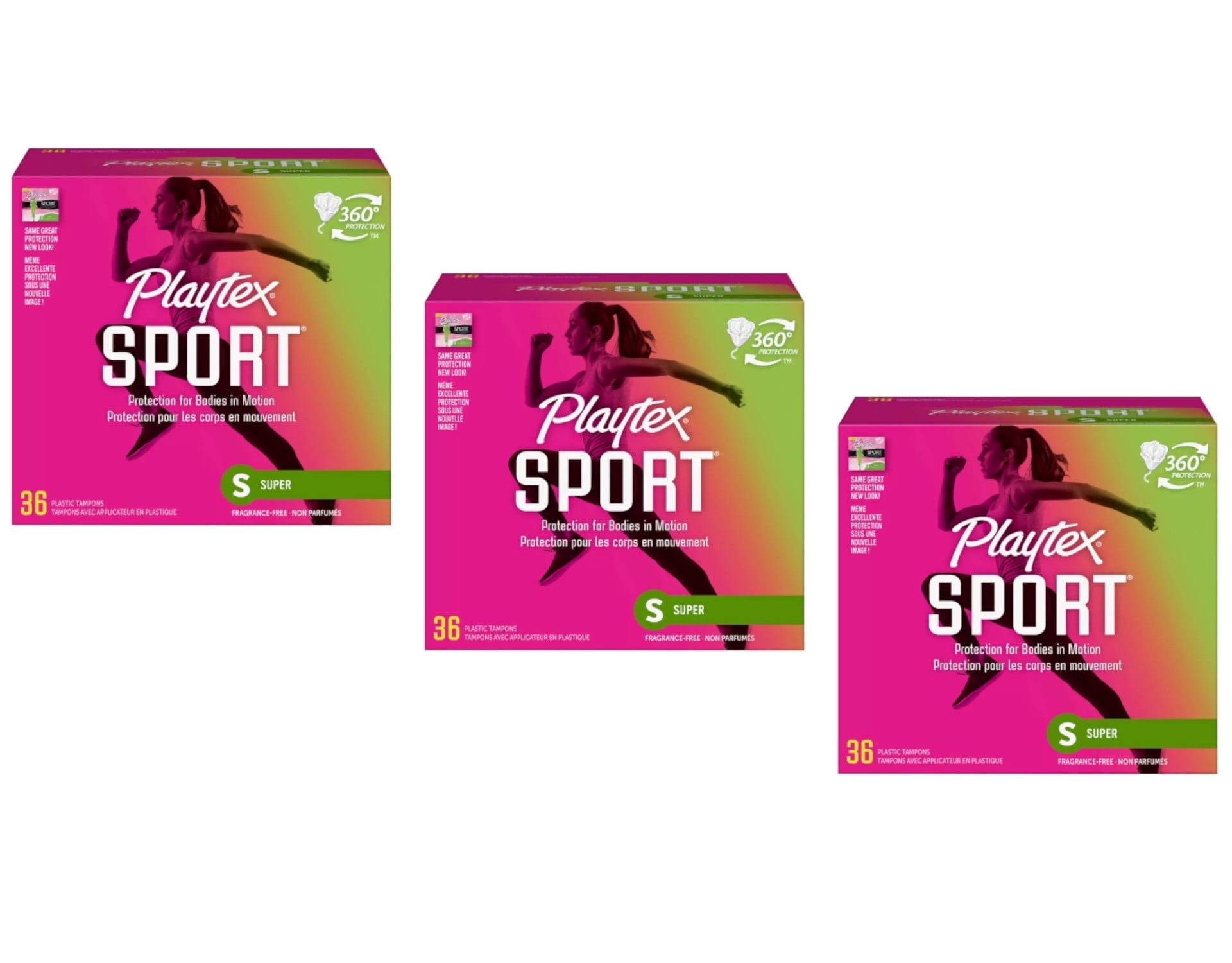 3 Pack - Sport Unscented Super Absorbency Tampons 36 ea - Walmart ...