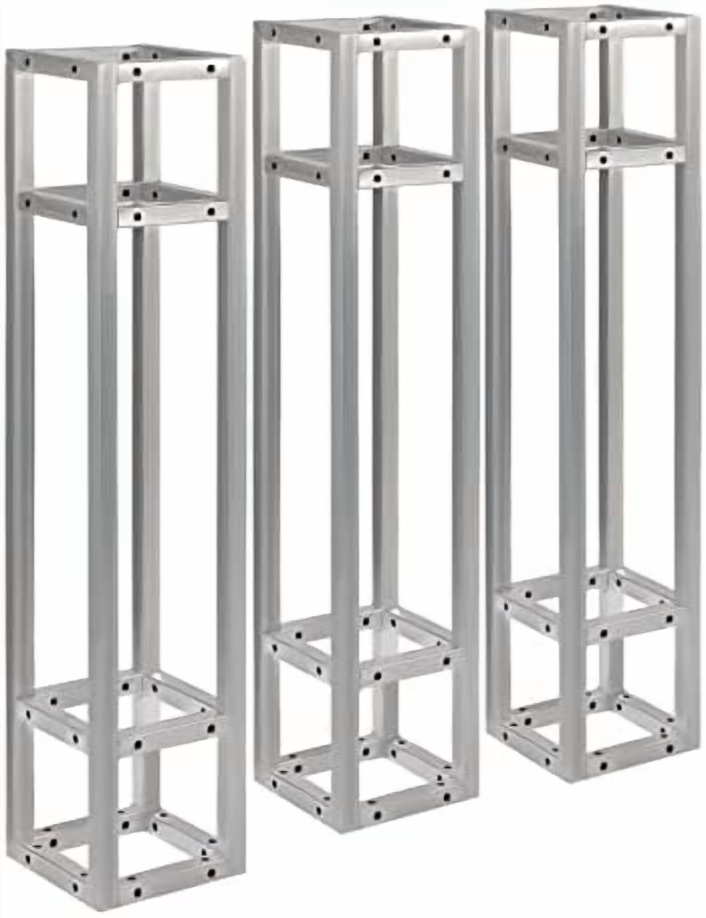 3 Pack Square 8" x 8" Box Lighting Trussing Section, Heavy Duty Metal ...