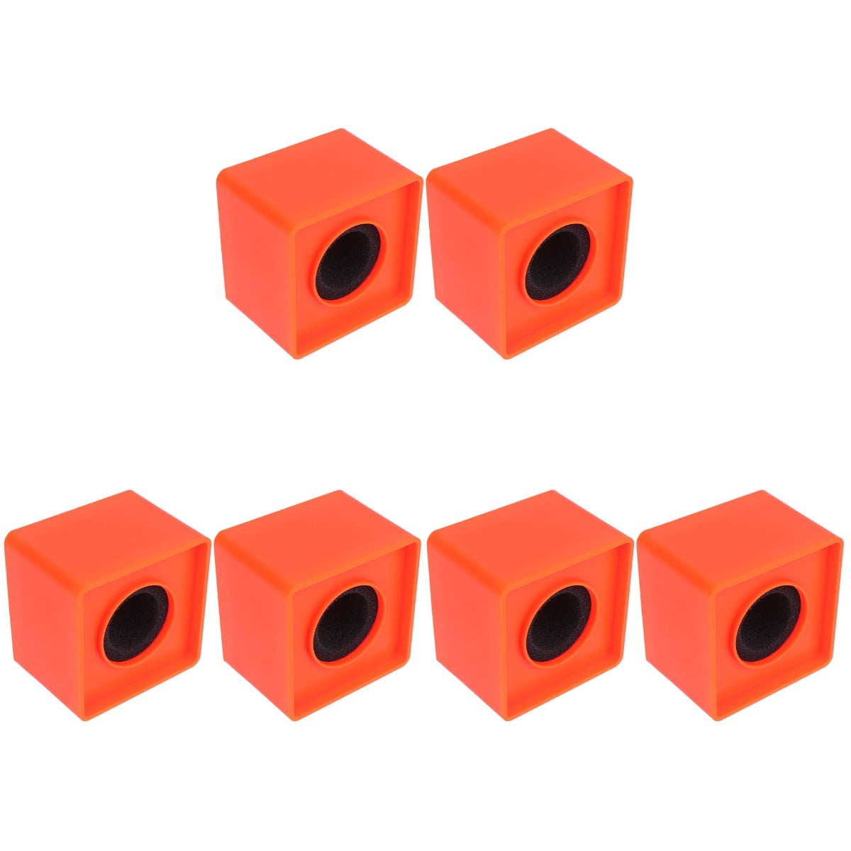 RENACLIPY Orange ABS Microphone Flag Set, Creative Shaped Mic Flags for ...