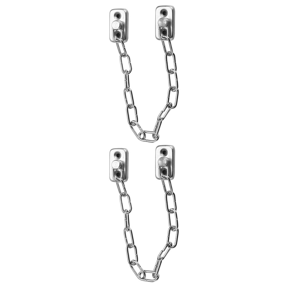 3 Pack Stainless Chain Lock Safety Latch Miracle Tin Office Silver ...