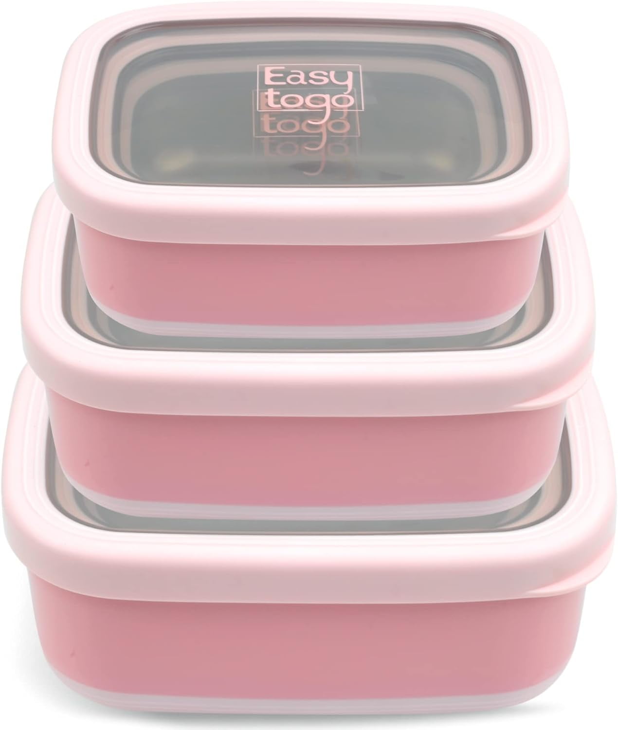 3 Pack Stainless Steel Food Containers with Silicon Lid & Non-Slip ...