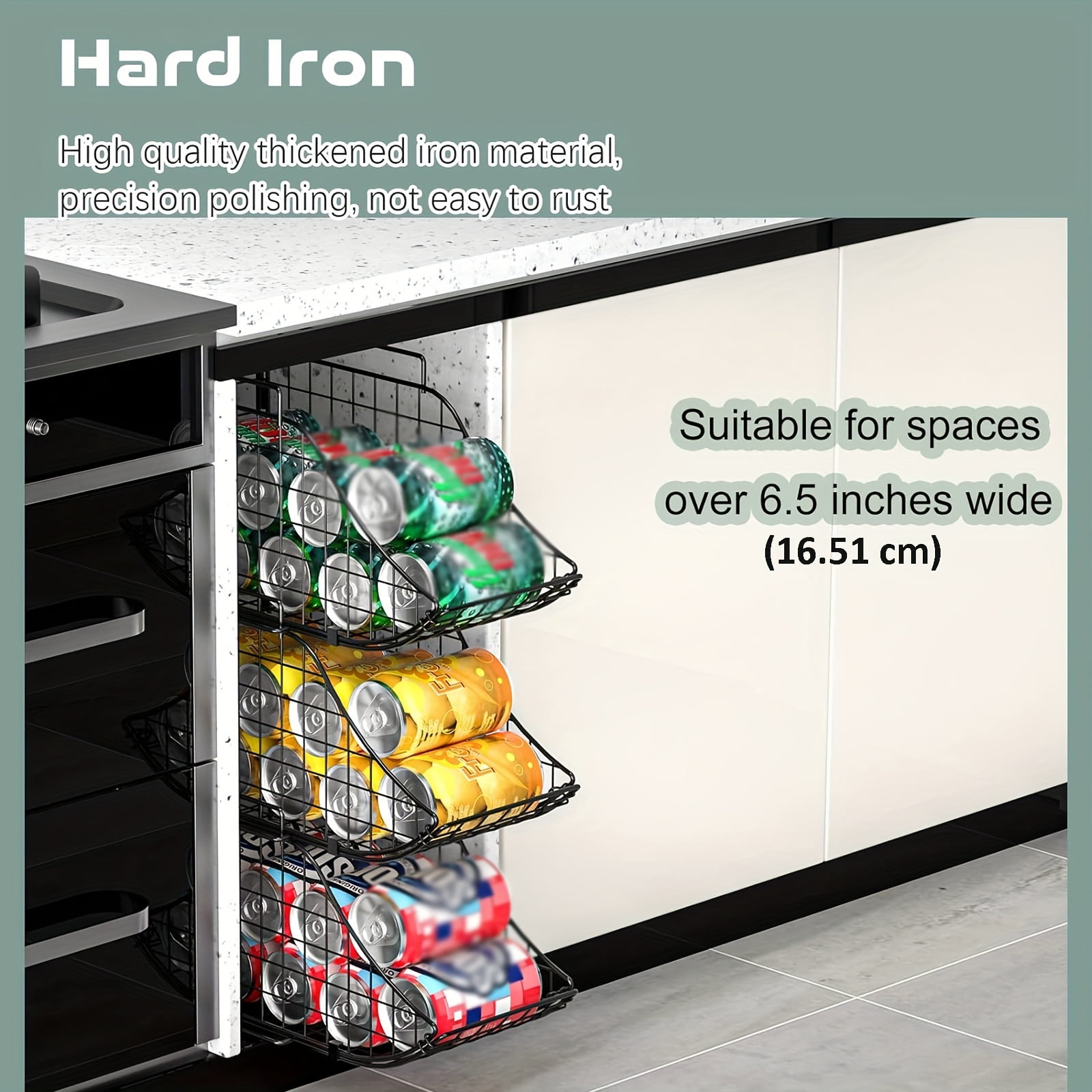 3-Pack Standing Can Dispenser Bin, Stackable Beverage Drink Pop Soda ...