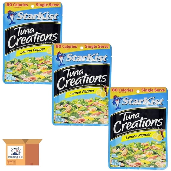 ( 3 Pack ) Star Kist Tuna Creations, Lemon Pepper Flavor, 2.6 Oz ...