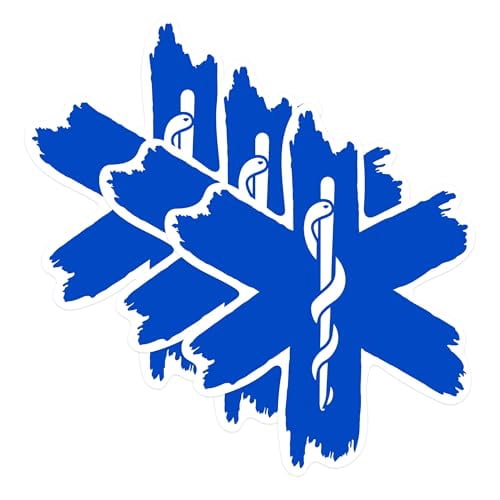 (3 Pack) Star of Life Decals - EMS Decals - Paramedic Laptop Decal - 3 ...