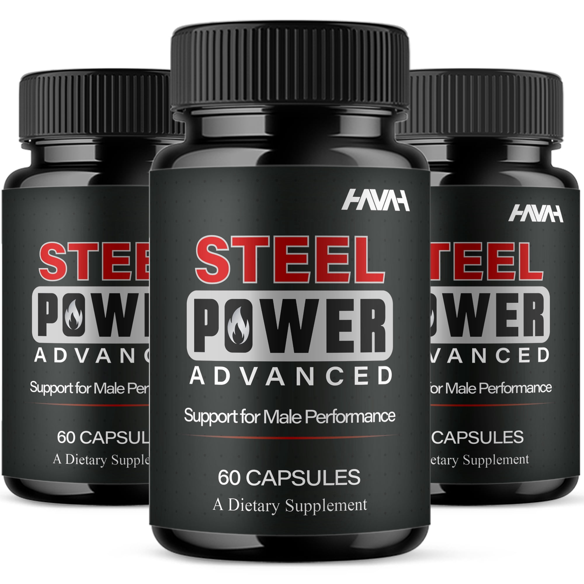 (3 Pack) Steel Power Advanced Wellness Supplement, SteelPower Maximum ...