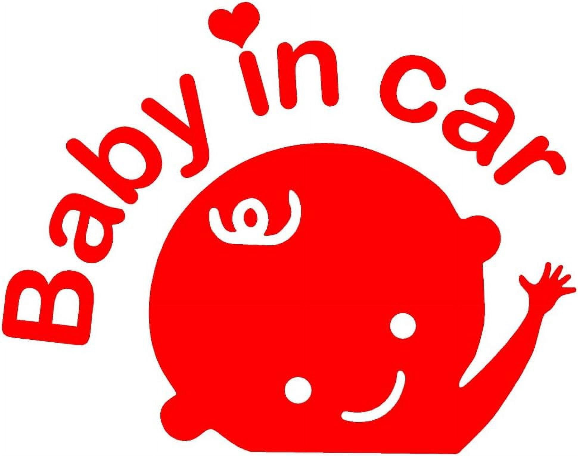 3 Pack - StickerDad® Baby in CAR Waving V1 Vinyl Decal by stickerdad ...