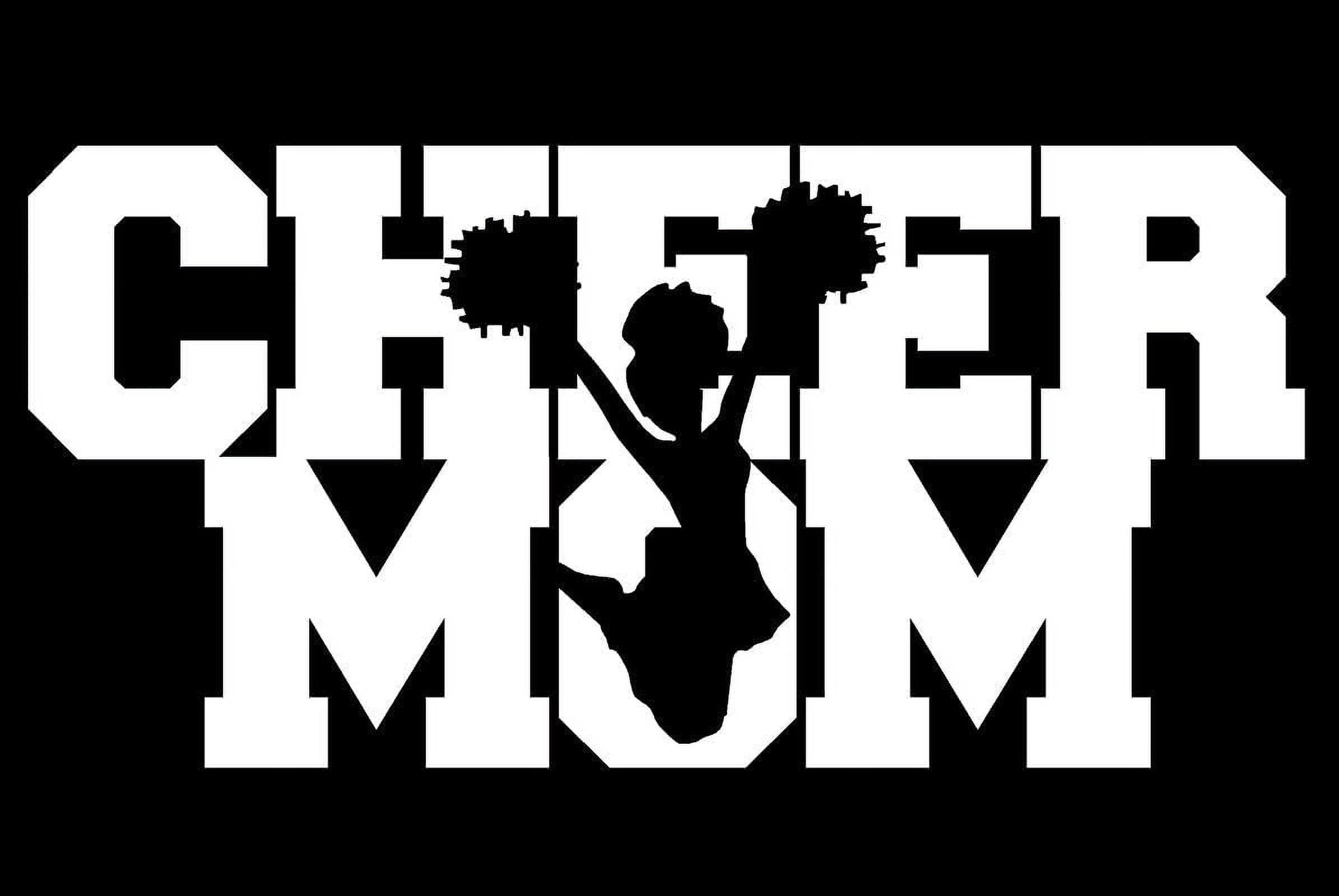 3 Pack - StickerDad® Cheer MOM with Jumper V1 Vinyl Decal - Size: 6 ...