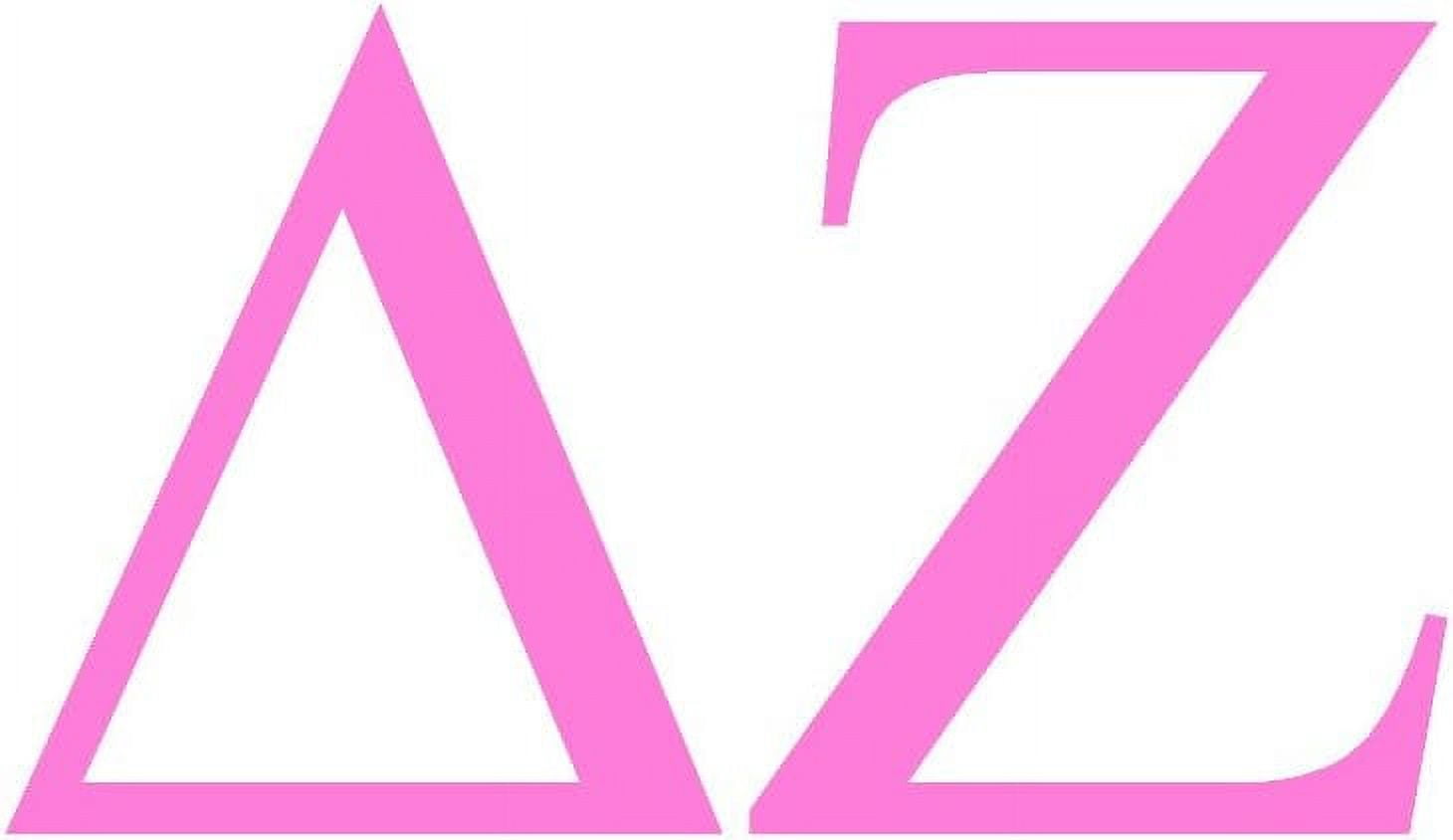 3 Pack - StickerDad® Delta Zeta Sorority Vinyl Decal by StickerDad® - Size: 6", Color: Light ...