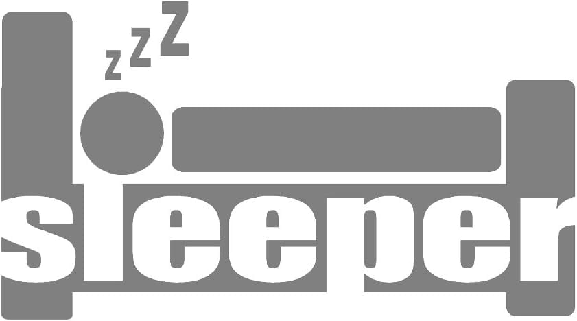 3 Pack - StickerDad® Sleeper Vinyl Decal - Size: 6", Color: Silver ...