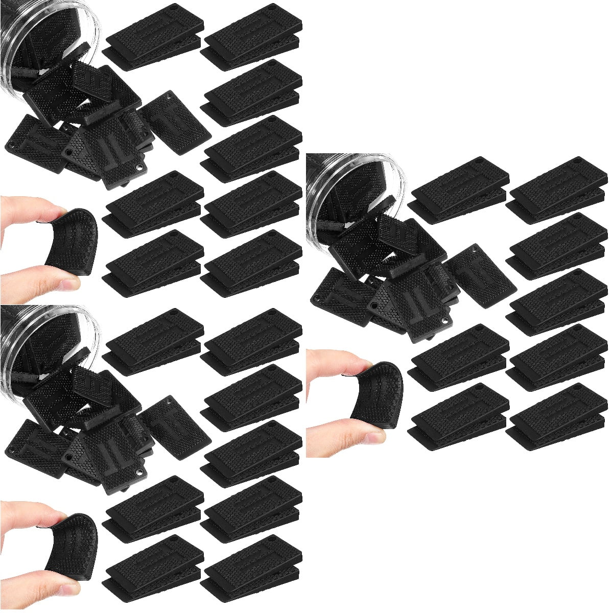 3 Pack Stoppers Door Plastic Furniture Level Spacers Office - Walmart.com