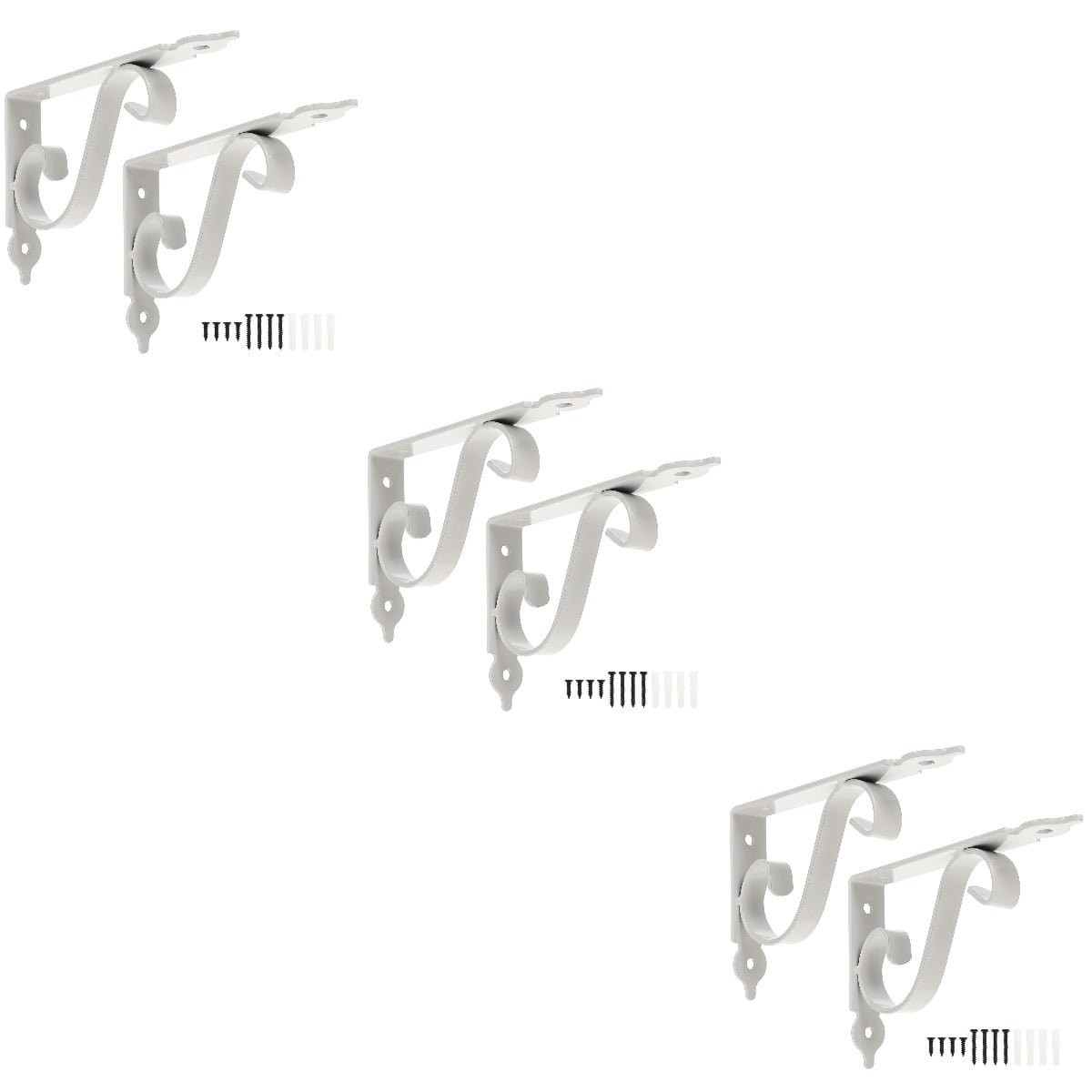 3 Pack Storage Shelves Heavy Duty Pallet Bracket Shelf Support Brackets ...