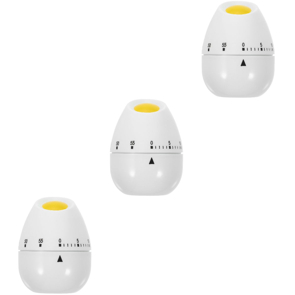 3 Pack Study Timer Kitchen Reusable Mechanical Egg Type Plastic ...