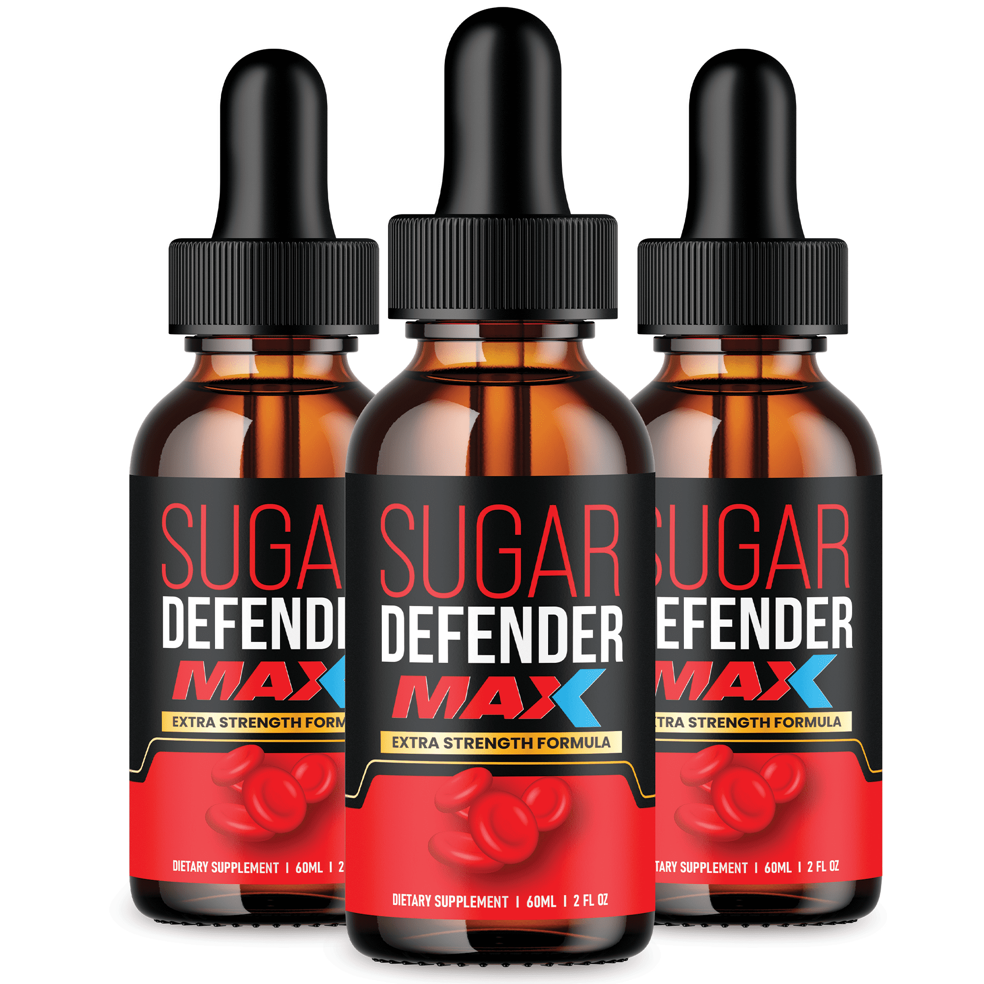 Healthly's Advanced Formula Sugar Defender Max - 24 Liquid Drops (3 ...