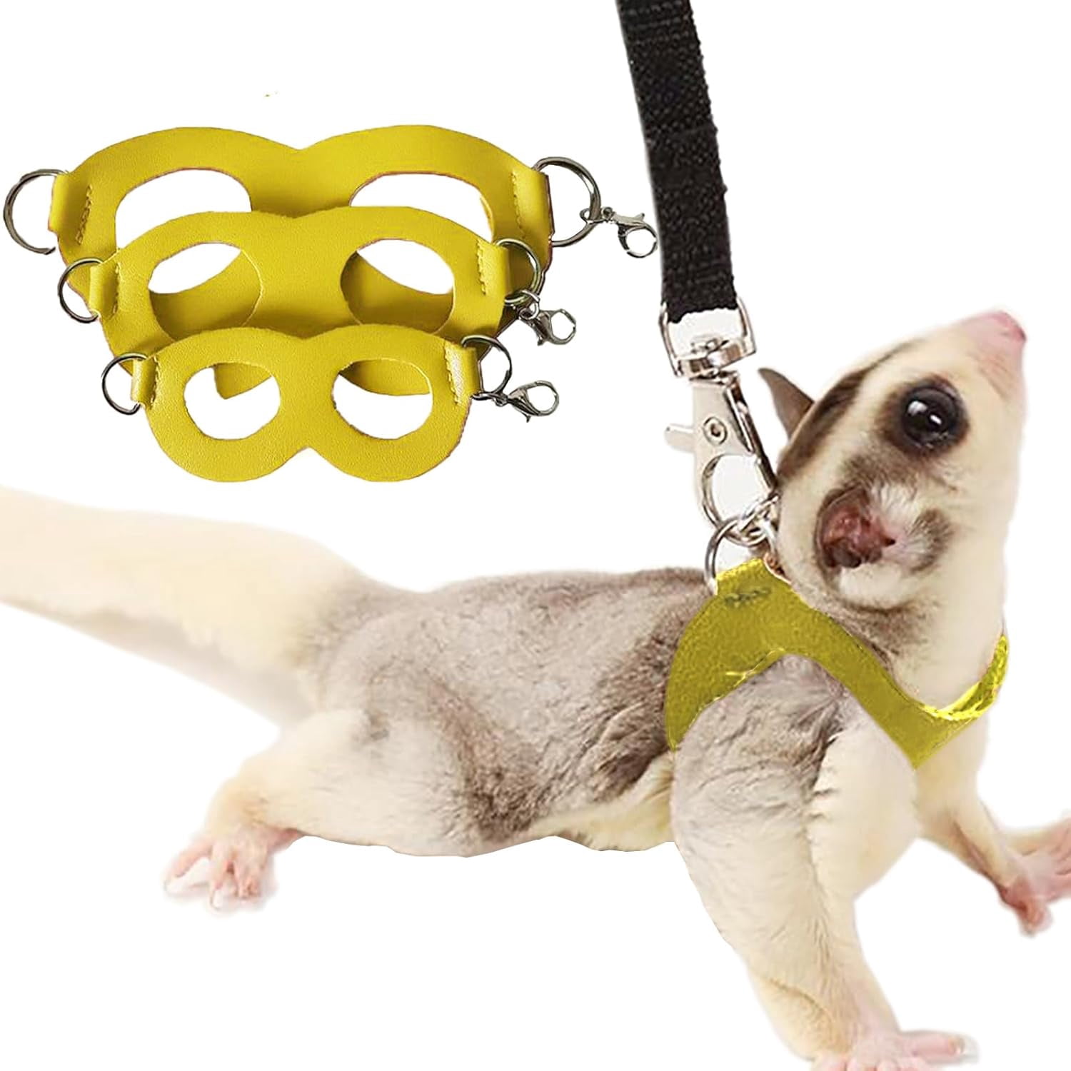 3 Pack Sugar Glider Harness and Leash Set Small Animal Training Walking ...