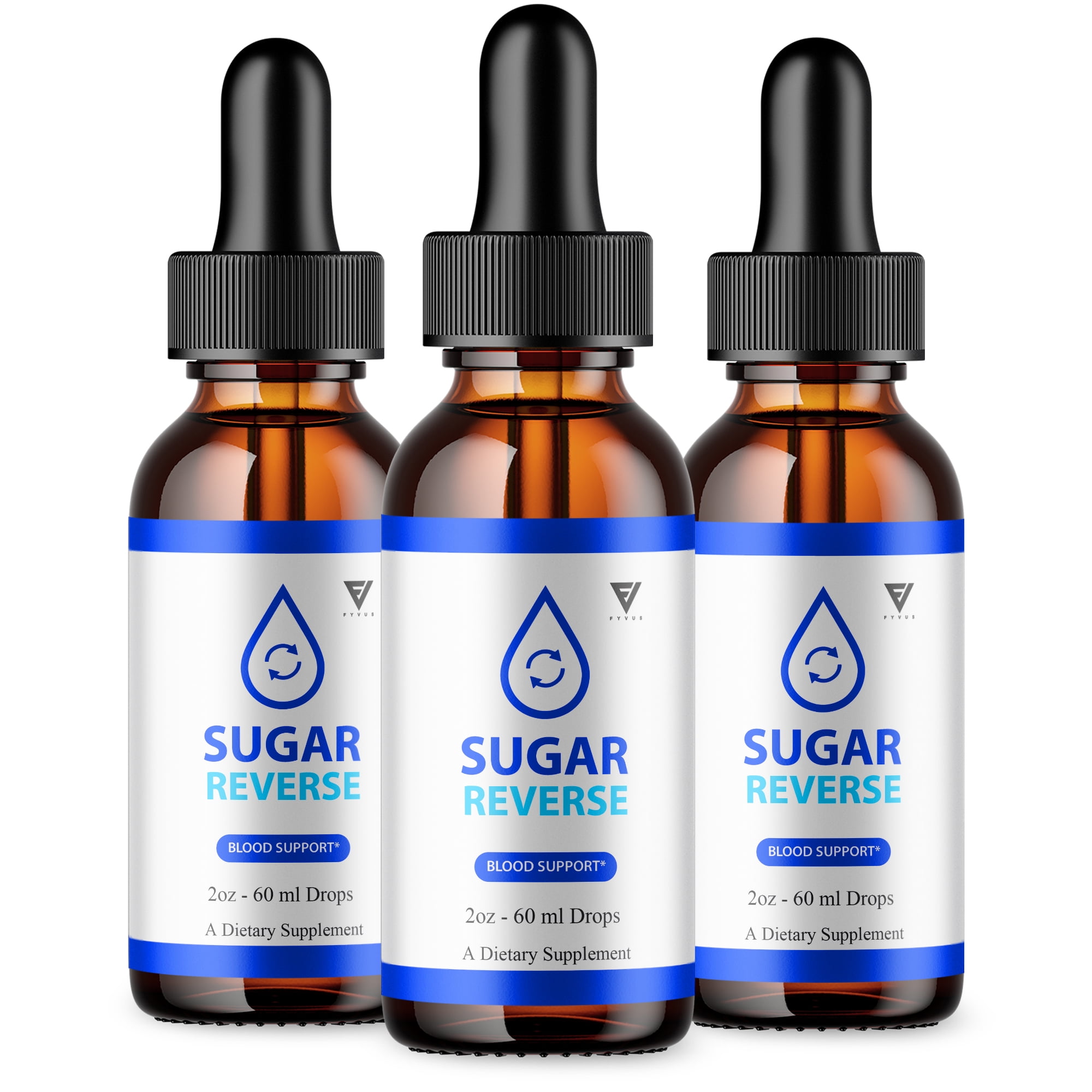 (3 Pack) Sugar Reverse Drops SugarReverse Glycogen Support Supplement ...