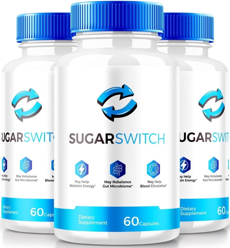 (3 Pack) Sugar Switch Capsules, SugarSwitch Natural Blood Support ...