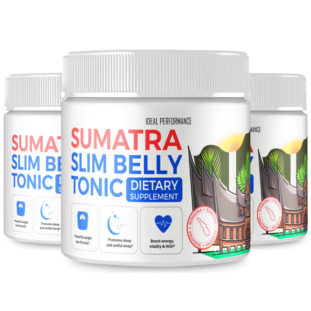 (3 Pack) SumatraSlim Belly Tonic Powder, SumatraSlim Body Tonic ...