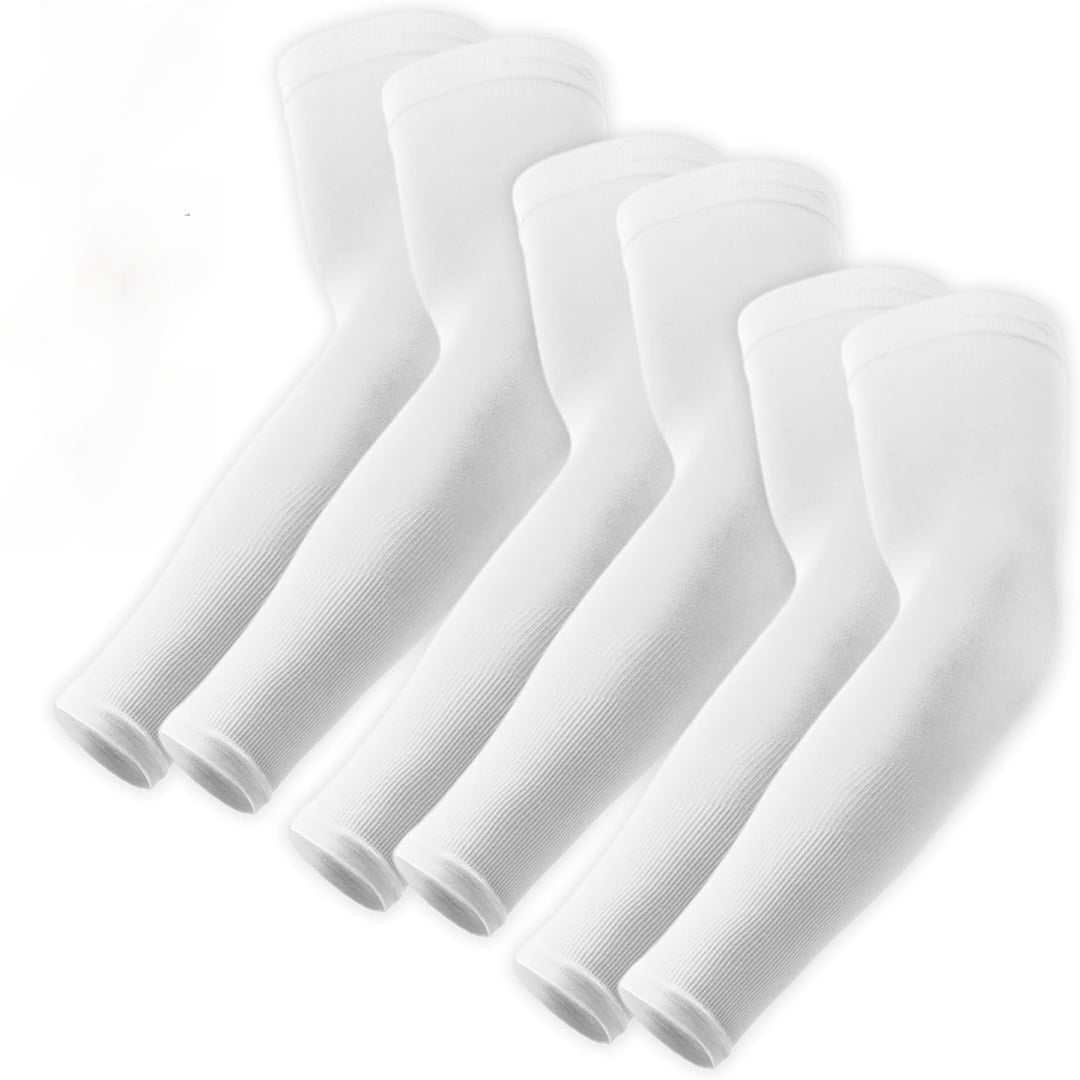 3 Pack Sun Protection Arm Sleeves - Compression Arm Sleeve, UV Arm ...