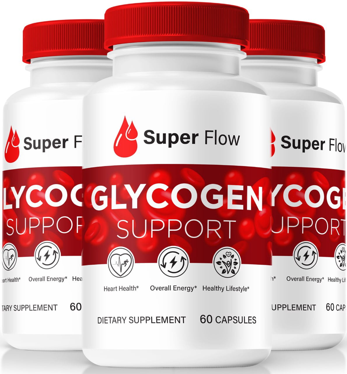(3 Pack) Super Flow Glyco Optimizer Capsules - Official Blood Support ...
