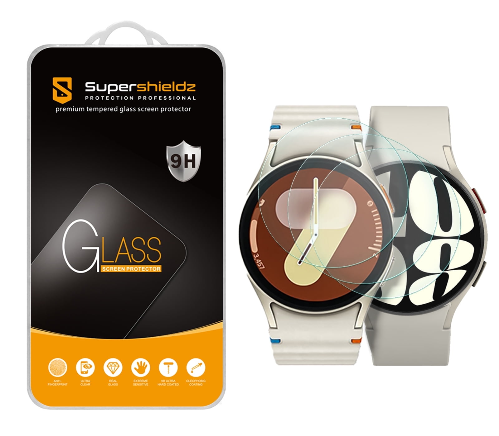 Supershieldz Tempered Glass Screen Protector, Samsung Galaxy Watch ...