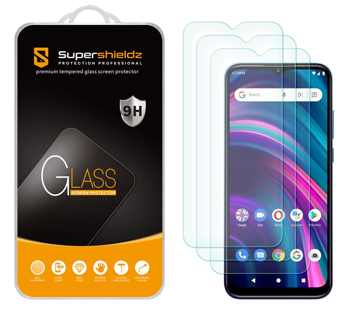 [3-Pack] Supershieldz for BLU G51 Plus Tempered Glass Screen Protector ...