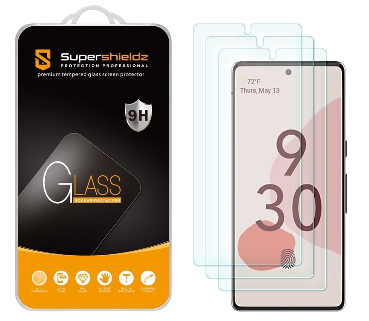 Supershieldz, Google Pixel 6 Screen Protector, Tempered Glass, Anti ...