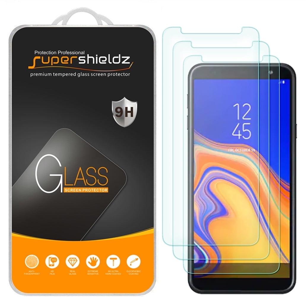 [3-Pack] Supershieldz for Samsung Galaxy J6 Plus Tempered Glass Screen ...